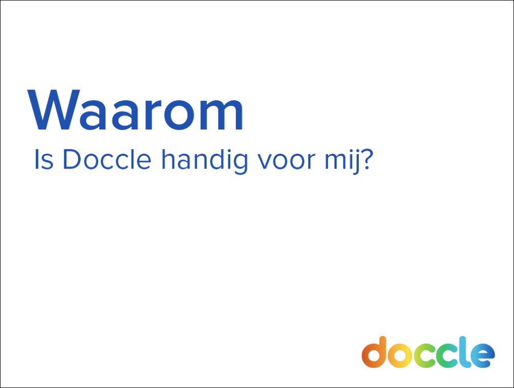 Maar wat is Doccle dan? - Doccle NL